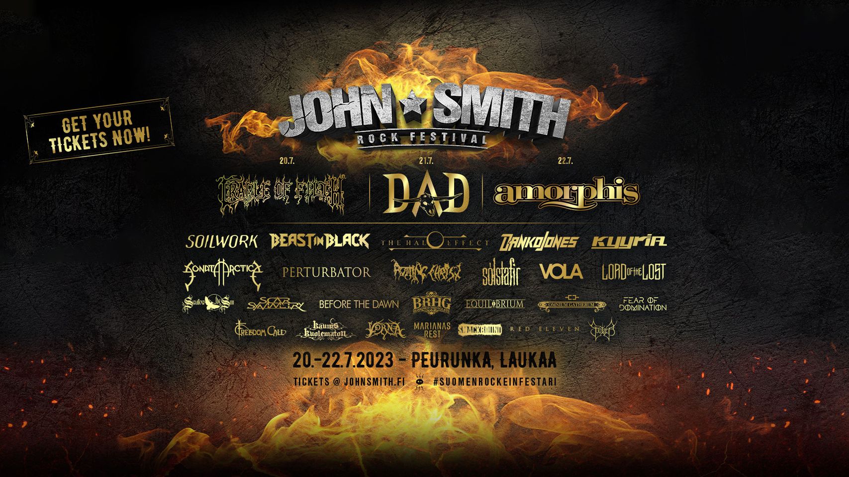 Laukaan John Smith Rock Festival julkisti aikataulut – ”Kuuntelimme kerrankin asiakaspalautetta ...